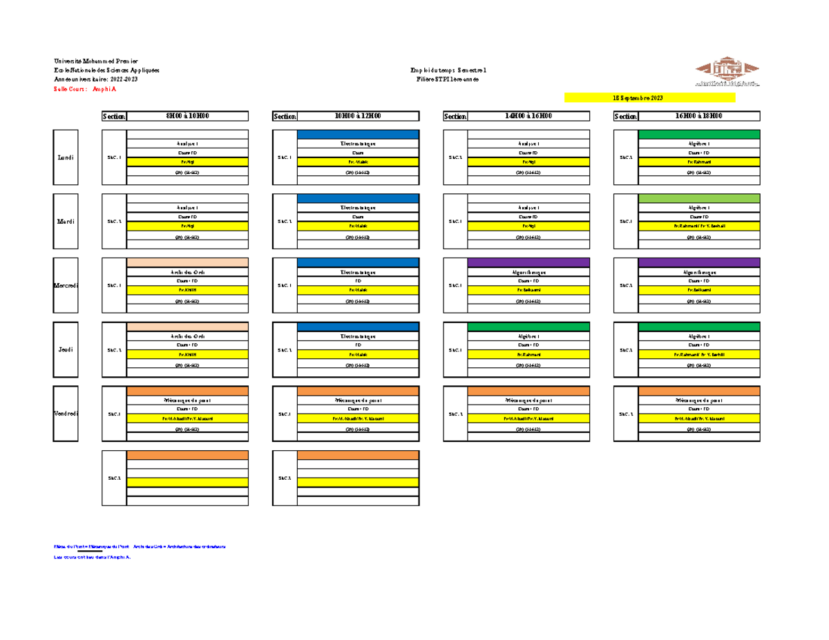 651b101aac4d7 - Please give - Salle Cours : Amphi A Section Section ...