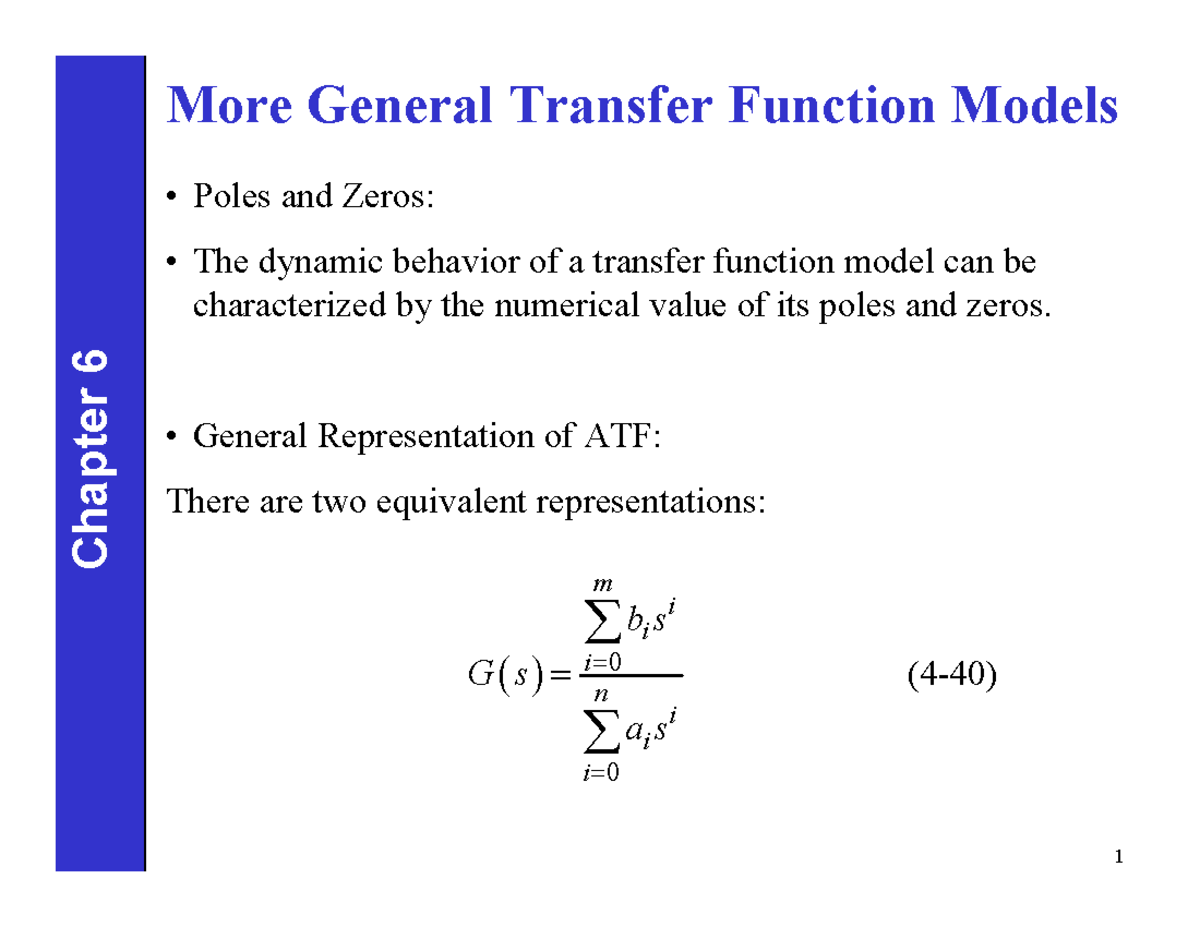 Chapter 6 - Professor Dong Meng. - Chapter 6 More General Transfer ...