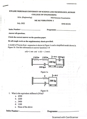 ME 362 Assignment 1 Solutions - QUESTION L. 14 K2 MM am 3 T II a C2 0 I ...