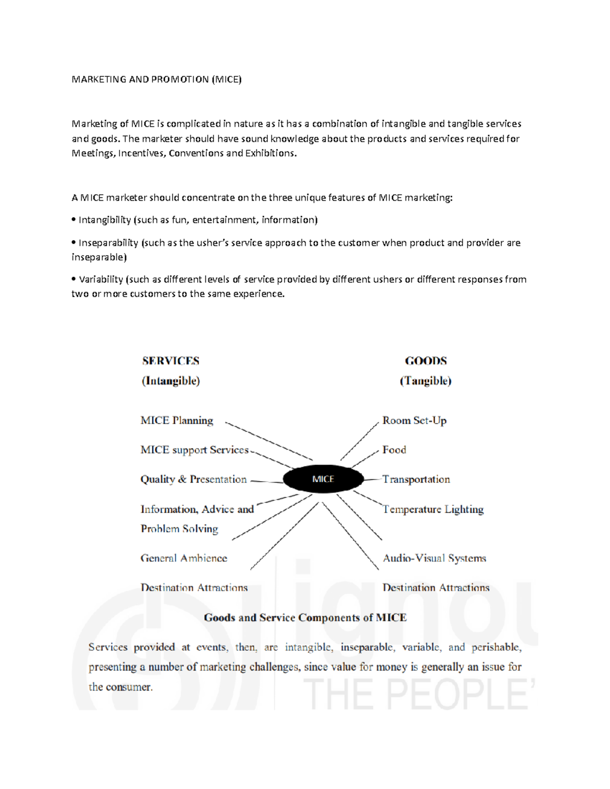 Marketing AND Promotion - MARKETING AND PROMOTION (MICE) Marketing of ...