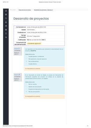 Semana 2 Desarrollo de proyectos - Desarrollo de proyectos 1. Mis ...
