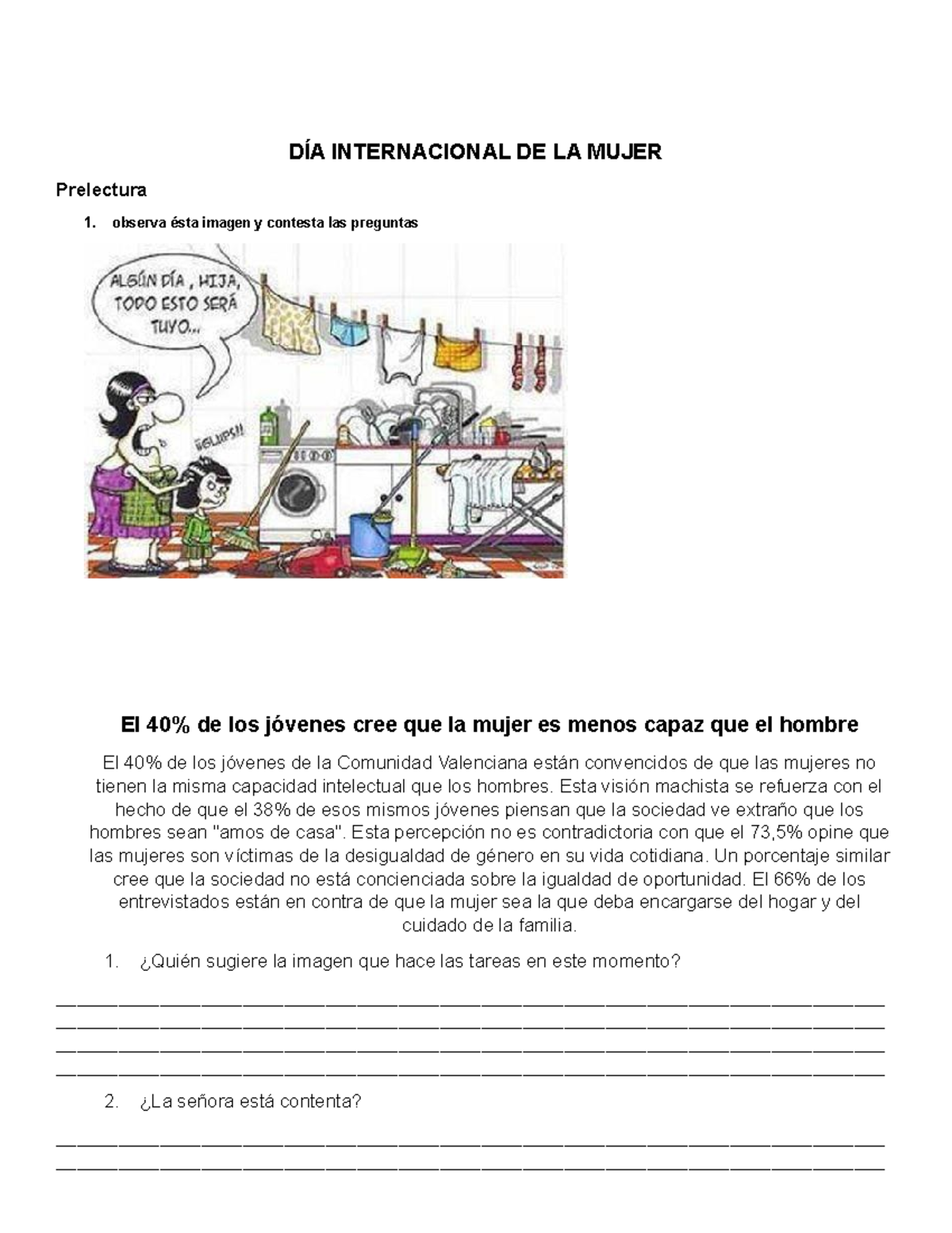 DÍA Internacional DE LA Mujer - DÍA INTERNACIONAL DE LA MUJER ...