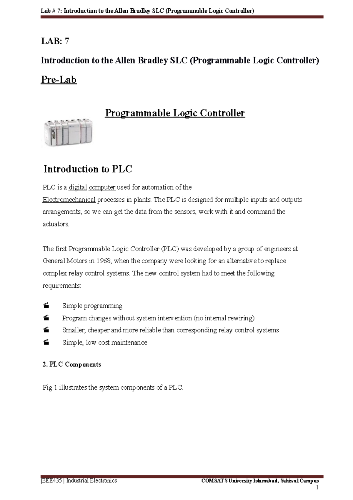 Lab7 EEE435 IE B4 updates PICs - LAB: 7 Introduction to the Allen ...