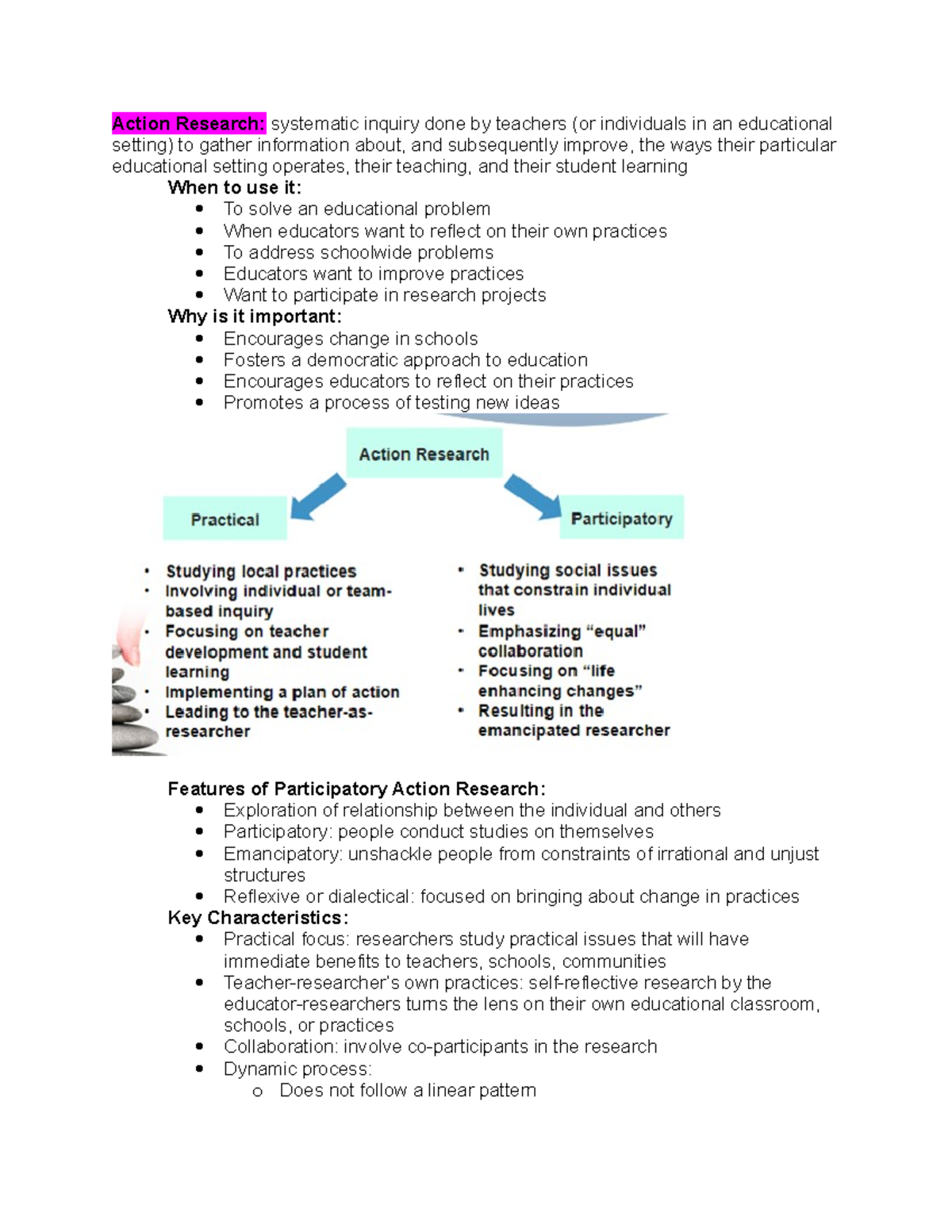 Action Research - Studocu