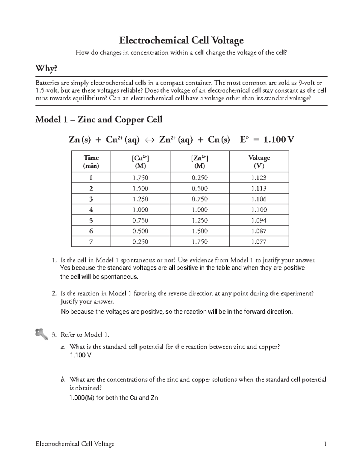 Kami Export - Electrochemical Cell Voltage Pogil - Electrochemical Cell ...