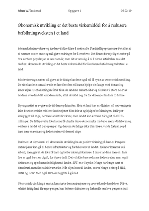 Den demografiske overgangen - Den demografiske overgangen er fire faser ...