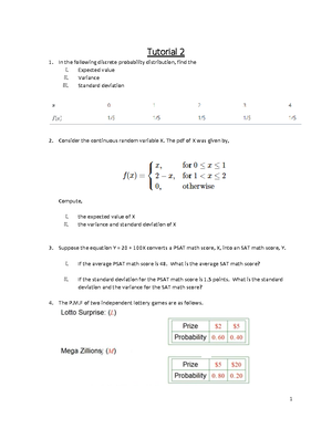 Assignment 1 - Tute - Assignment 1 For each of the following questions ...