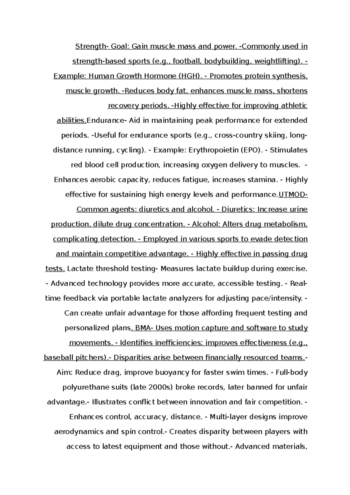 Pdhpe exam sheet - bare information innit - Strength- Goal: Gain muscle ...