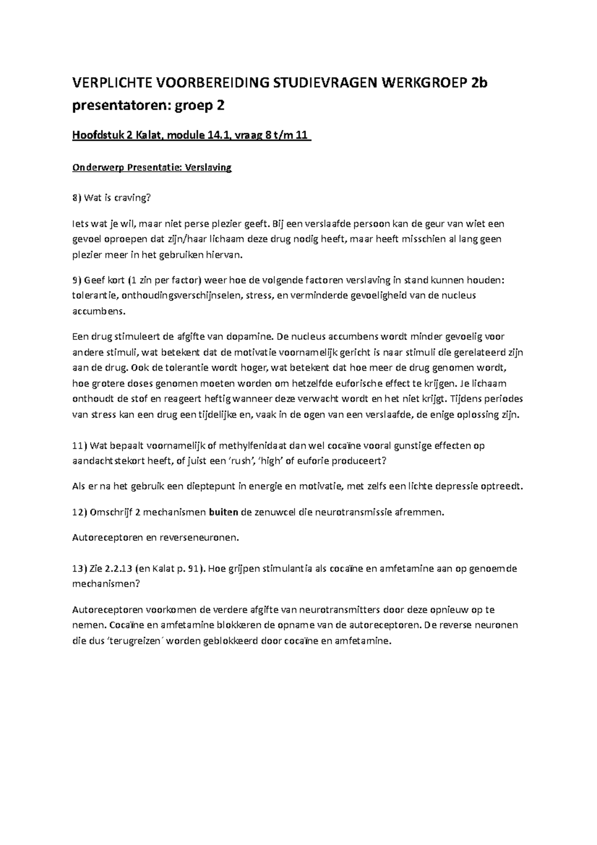 Verplichte Studievragen WG2b - VERPLICHTE VOORBEREIDING STUDIEVRAGEN ...