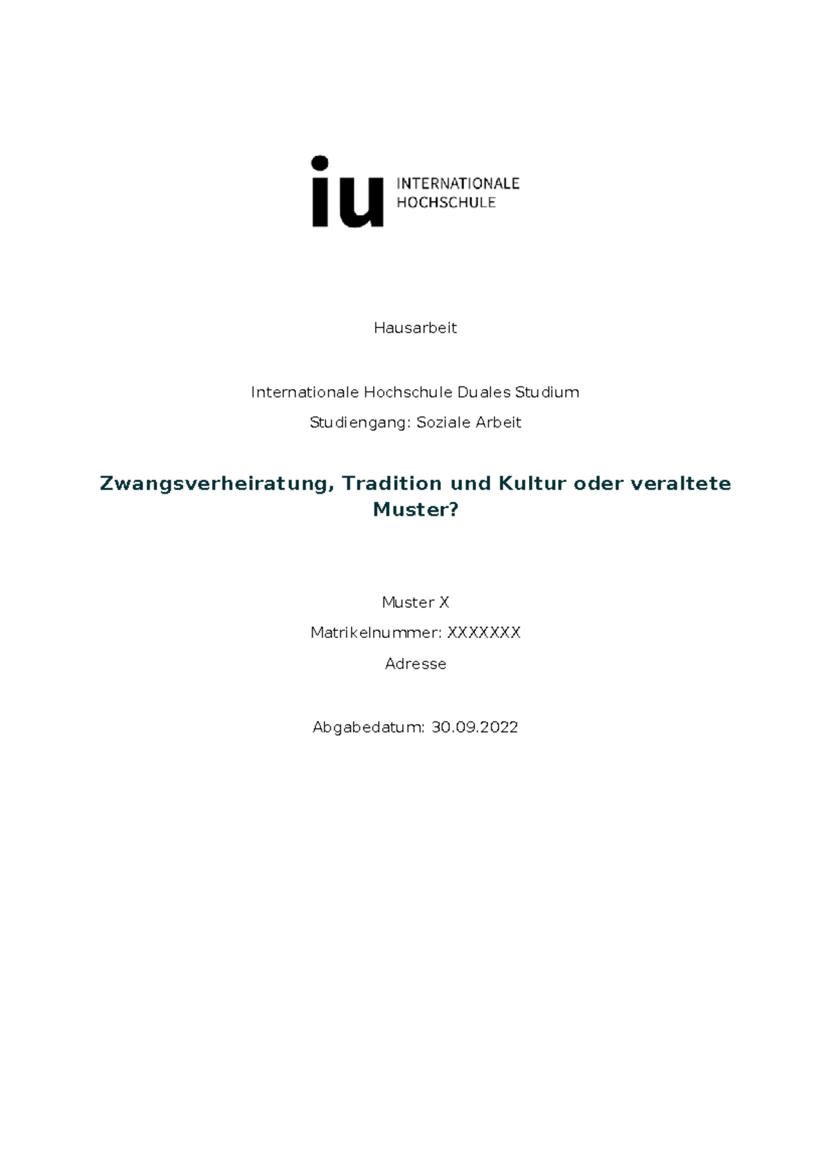 Zwangsverheiratung, Tradition und Kultur oder veraltete Muster? Eine ...