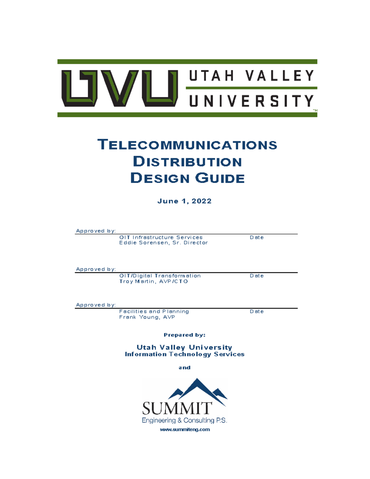 Telecommunications Distribution Design Guide - UVU 2022 - T ...