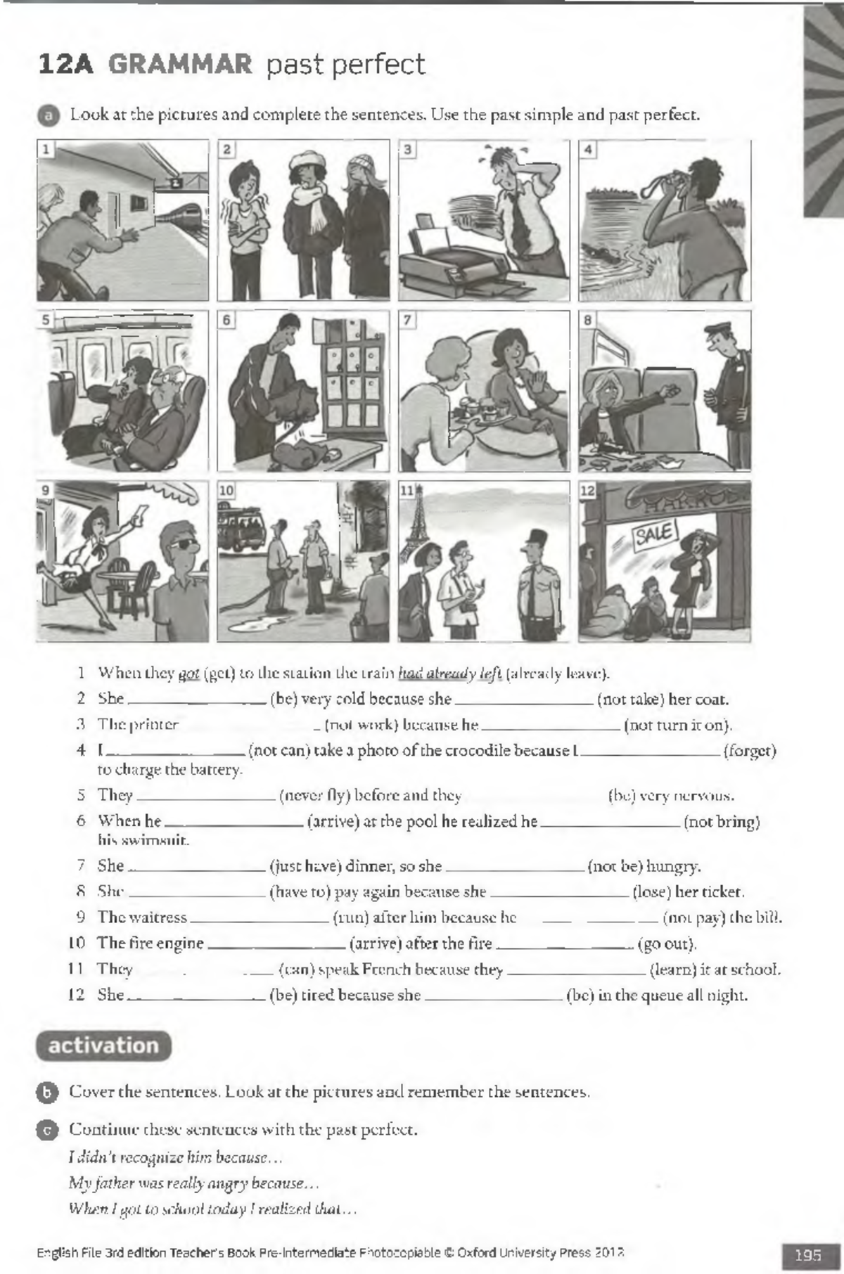 Past simple and past perfect - 12A GRAMMAR past perfect Look at the ...