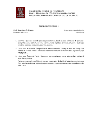A Kuhnian Perspective on Microeconomic Theory or How To Study Economics ...