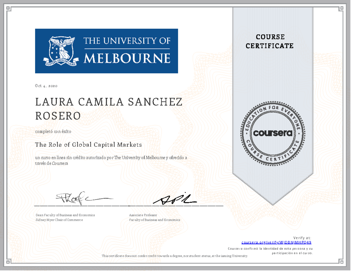 Coursera Wjdbnjmhpq 49 - O c t 4, 2 02 0 L AURA C AMIL A SANC H EZ ...