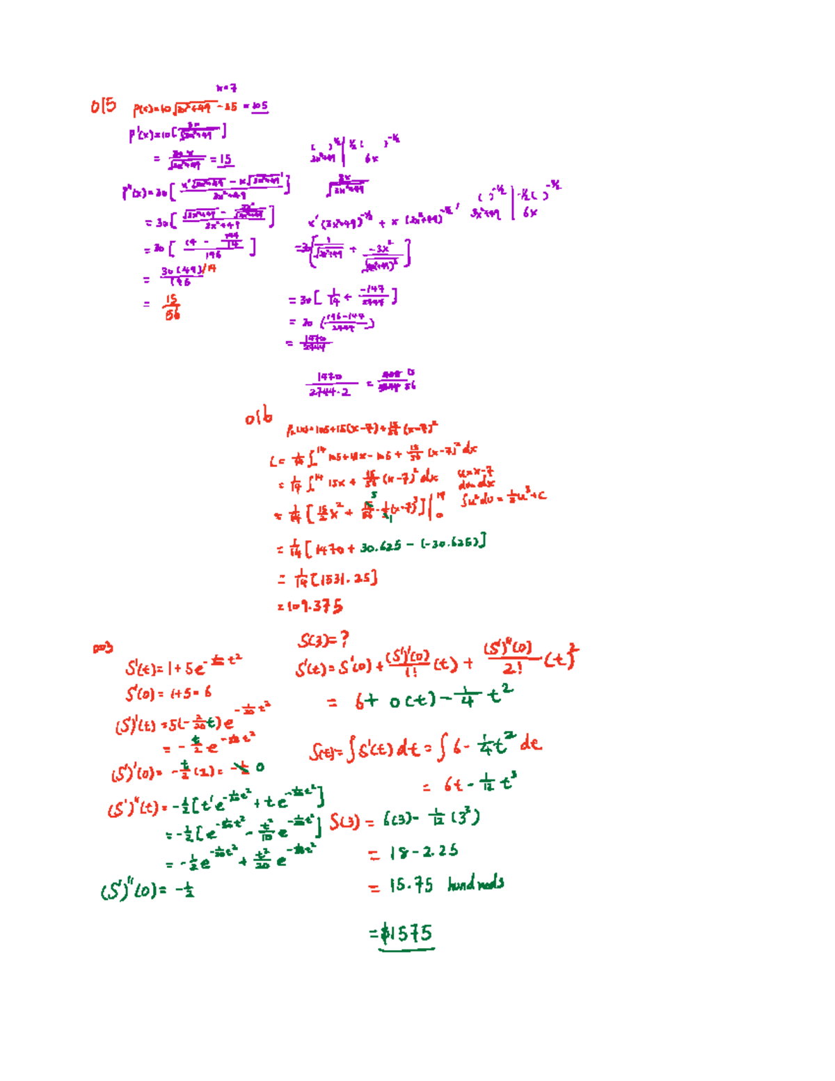 Quest 10.3 Exam Review - M 408D - 015 :15 6x 3x X 196 t 196 30 15 56 1470 2744 1470 2744 olb 15 ...