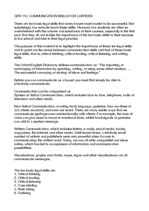 Comm - Revise - CHAPTER 2: COMMUNICATION SKILLS/DEMONSTRATE ...