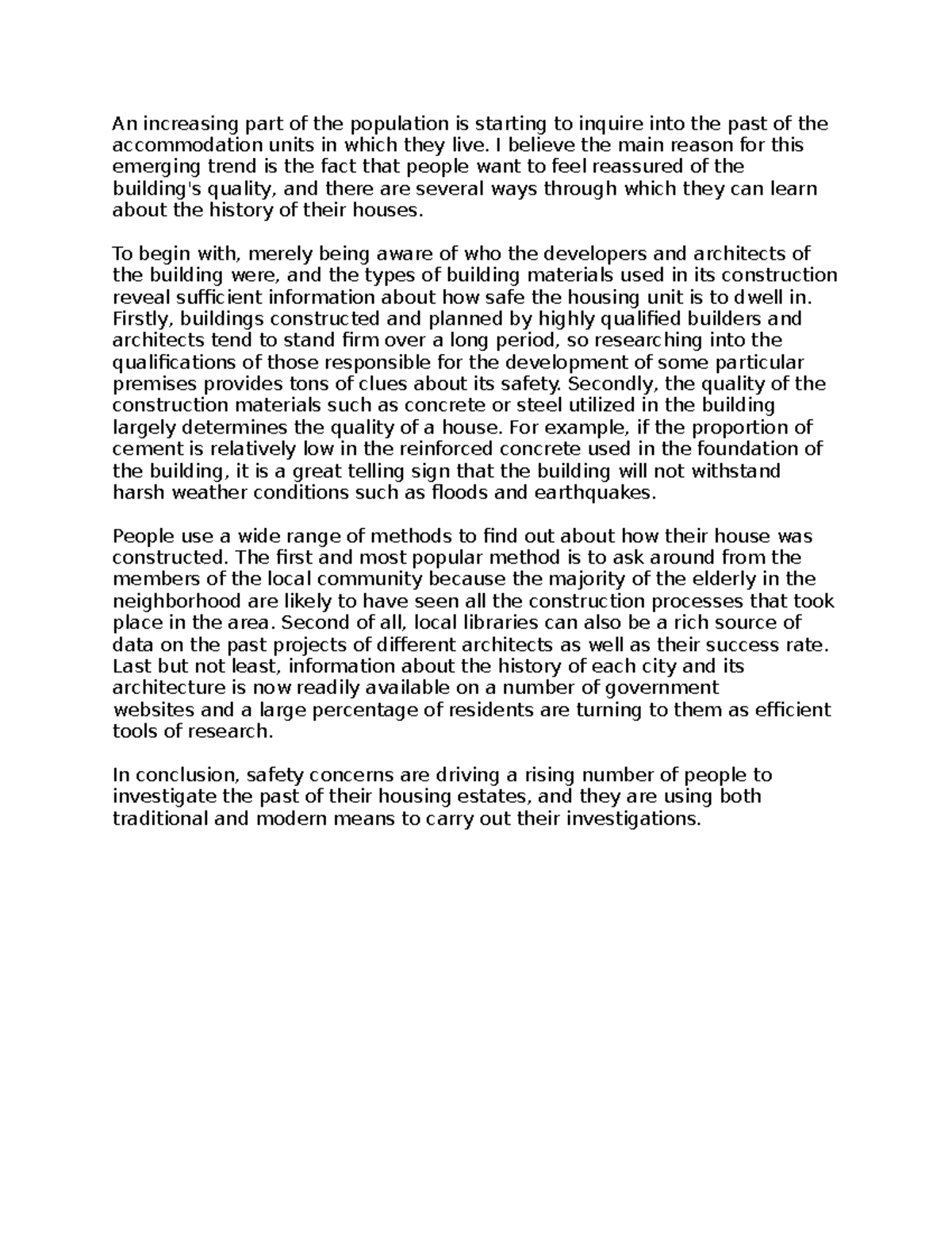 Essay 33 - An increasing part of the population is starting to inquire ...