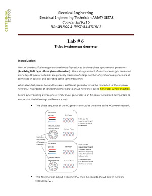 EET-216 LAB # 3 - RLC circuits Three phase Power Correction ...