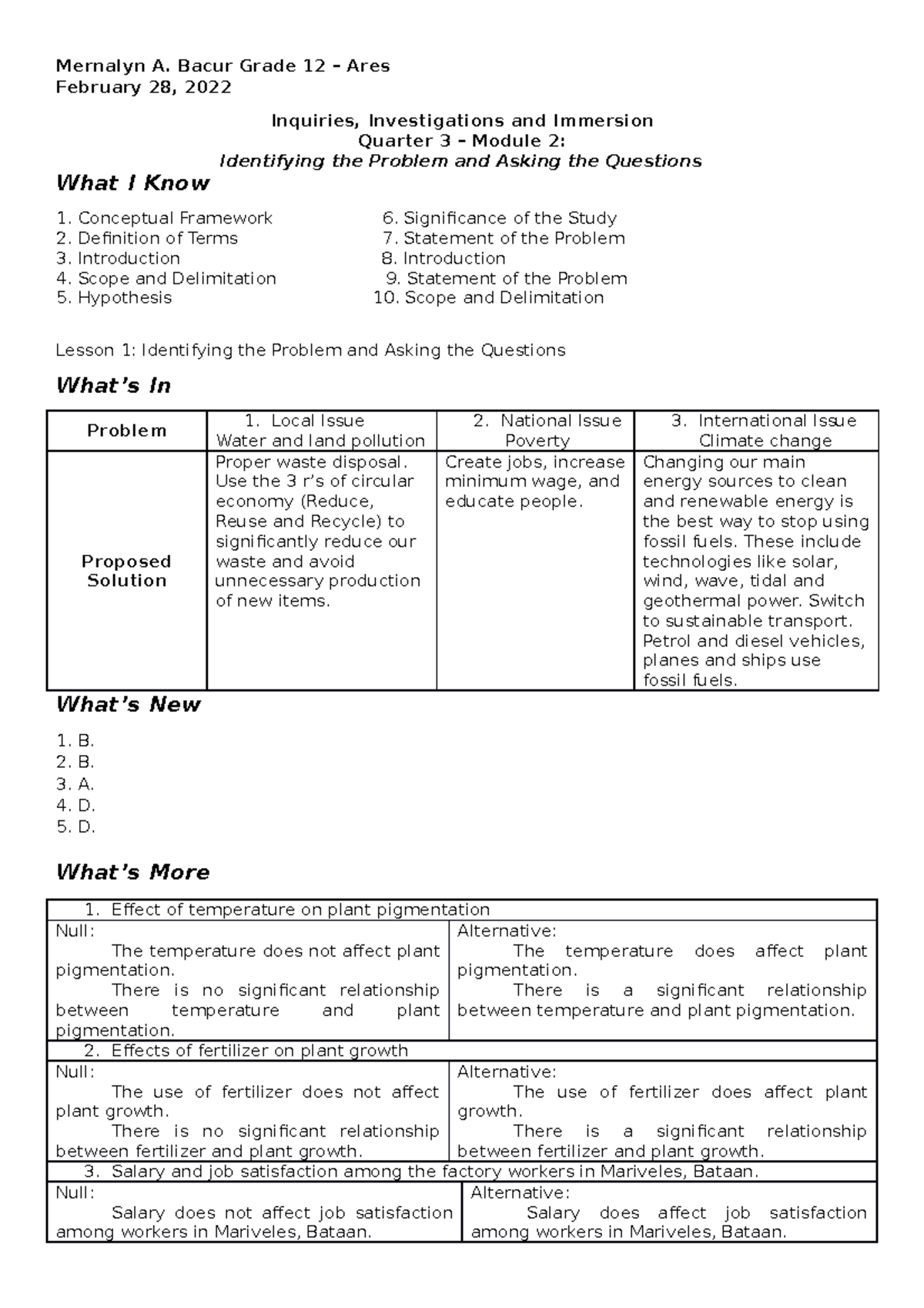 I.I.I. Module 2 - Padayon - Mernalyn A. Bacur Grade 12 – Ares February ...