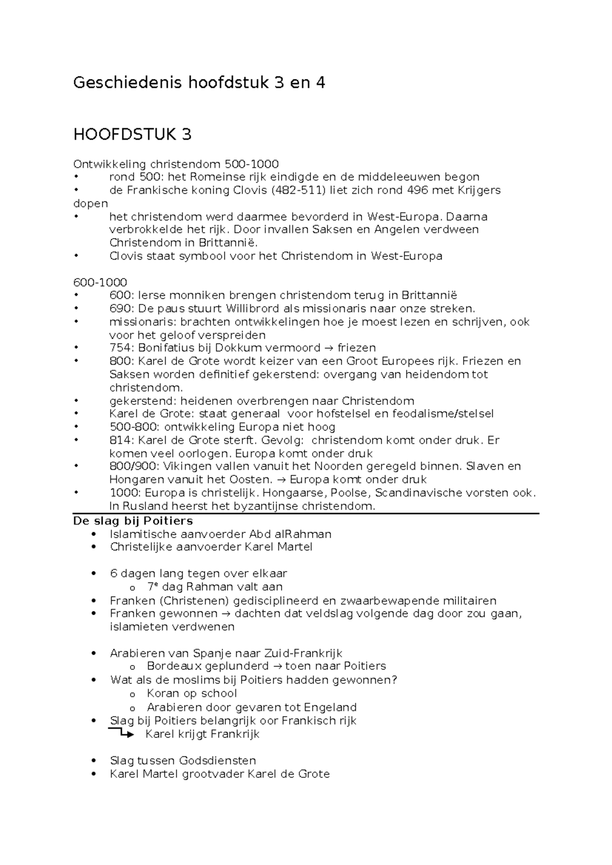 1485168948 Geschiedenis samenvatting hoofdstuk 3 en 4 - Geschiedenis ...