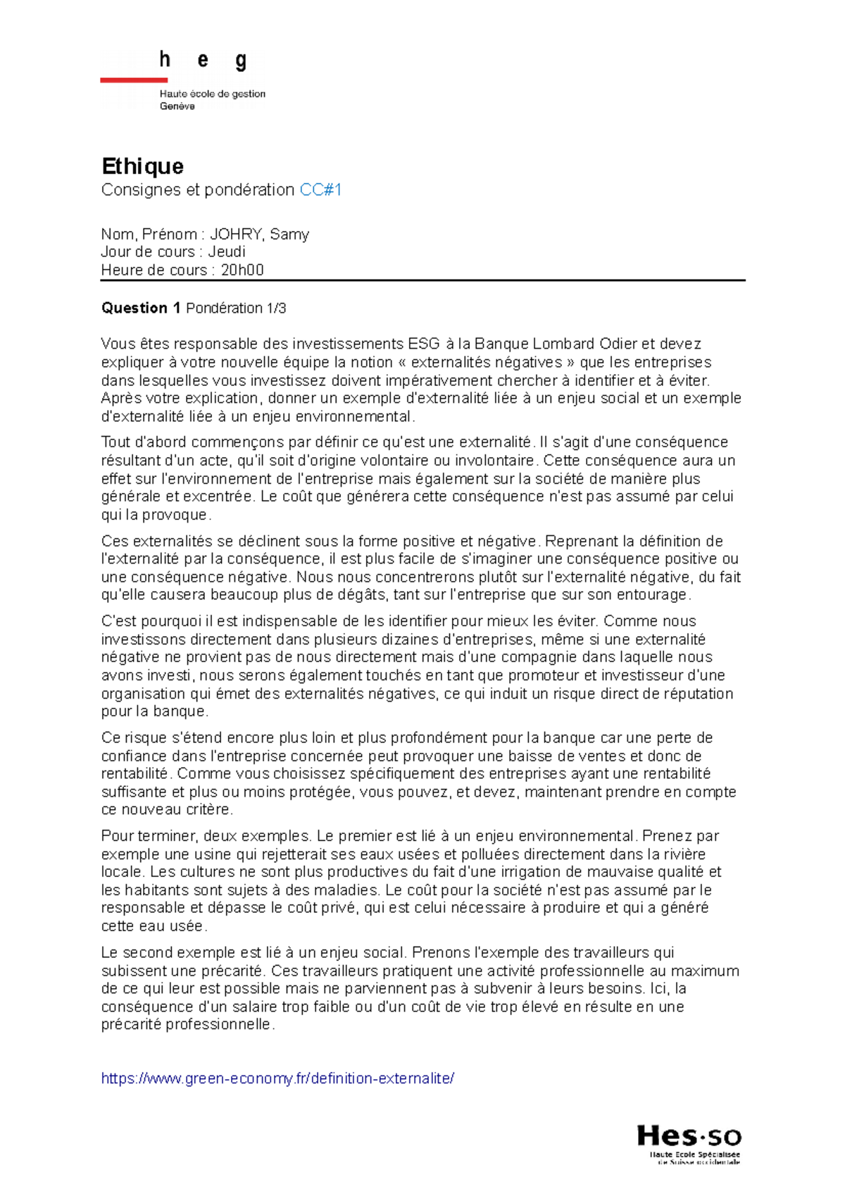 CC1 BF - exemple de réponse à plusieurs situations requérant un ...