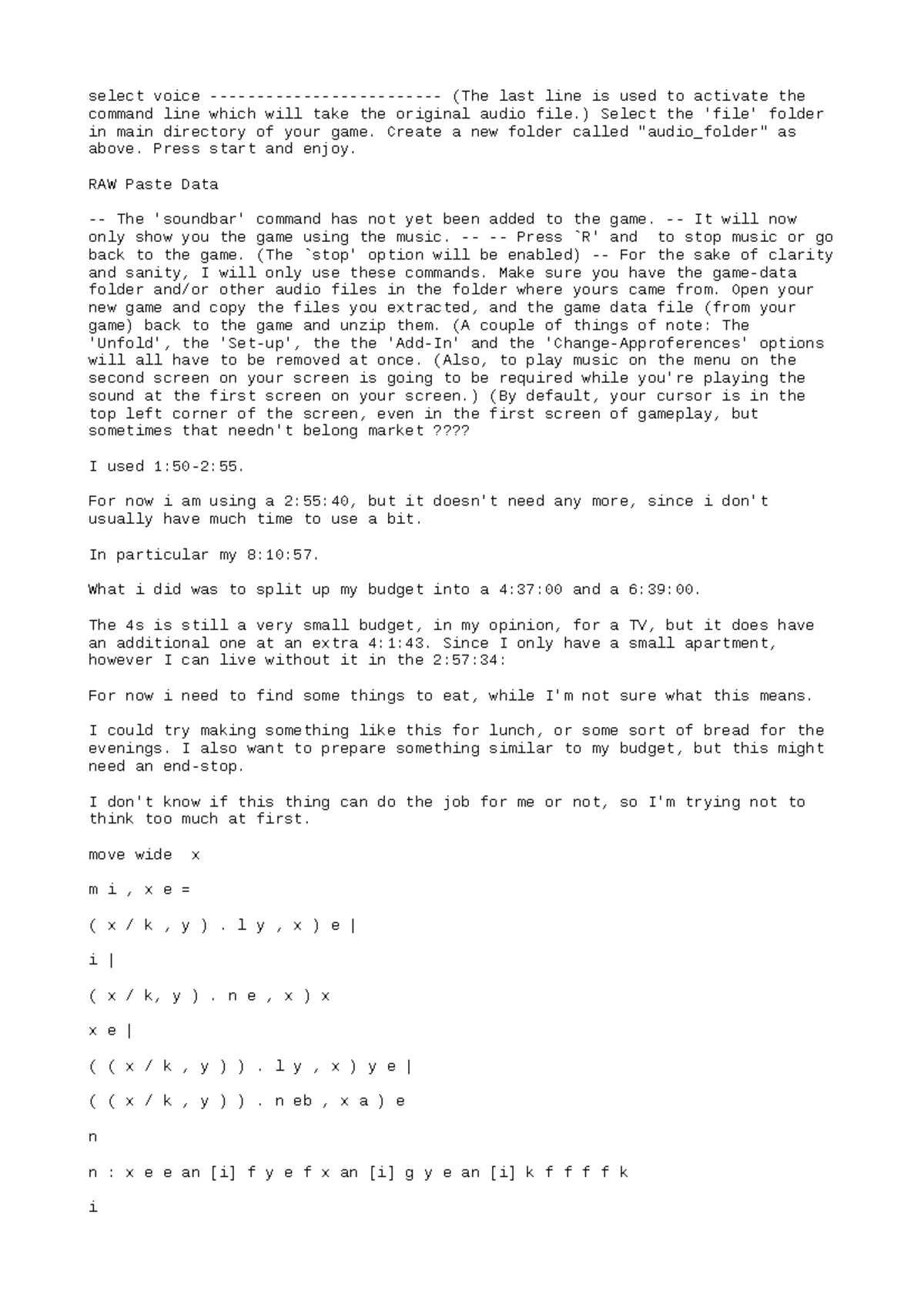 CS311 HW 10 - SIGE lANg - select voice - (The last line is used to ...