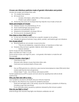 Chapter 4 - 4 - BIOL 1200 biology for health technologies - Chapter 4 ...