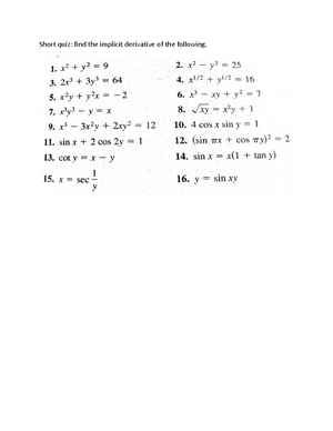 10 - calculus - Basic Calculus Module 1 Lesson 1 WHAT TO KNOW Function ...