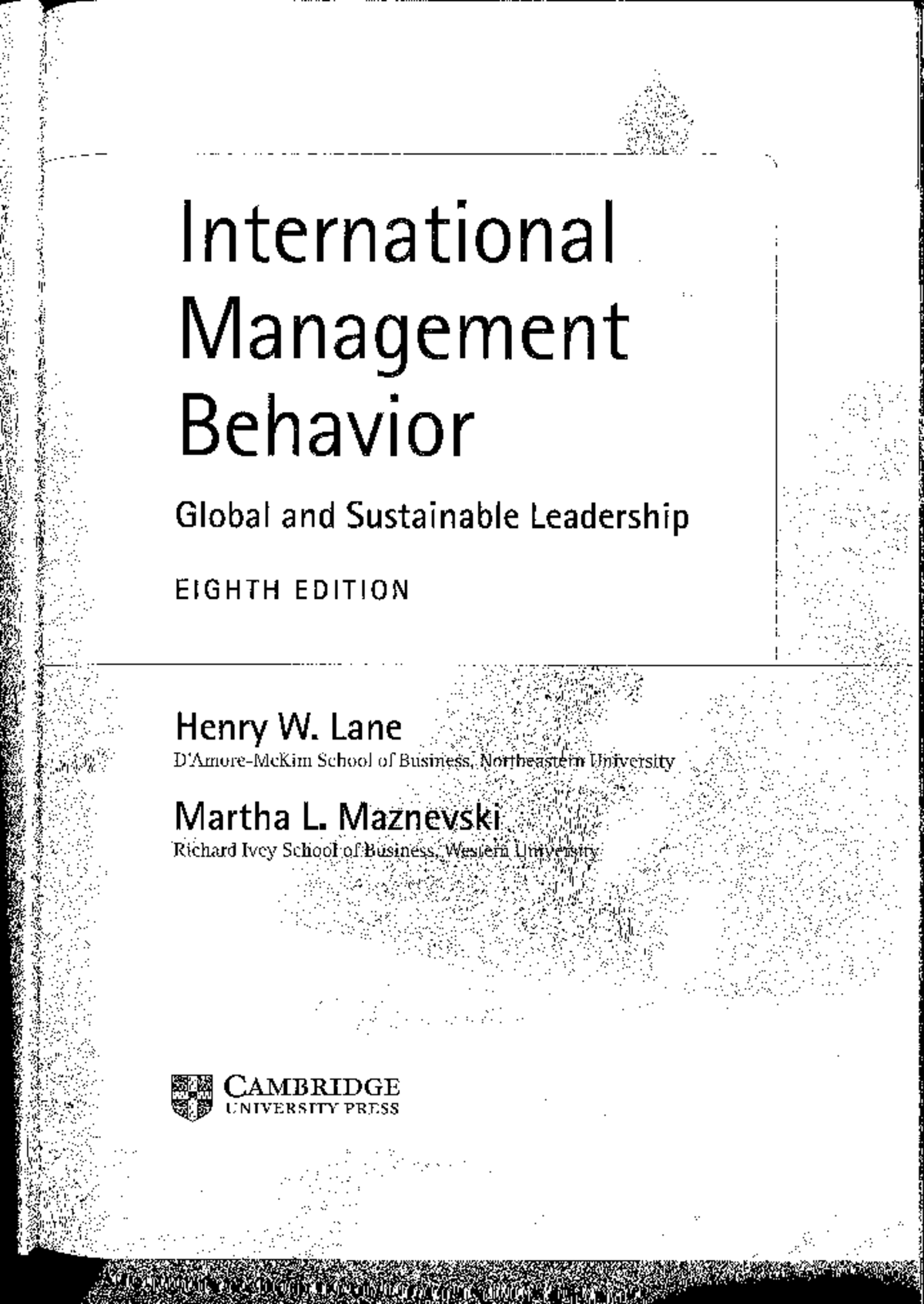 Chapter 4 - Interpersonal Skills - Map-Bridge-Integrate - 1004GIR - Studocu