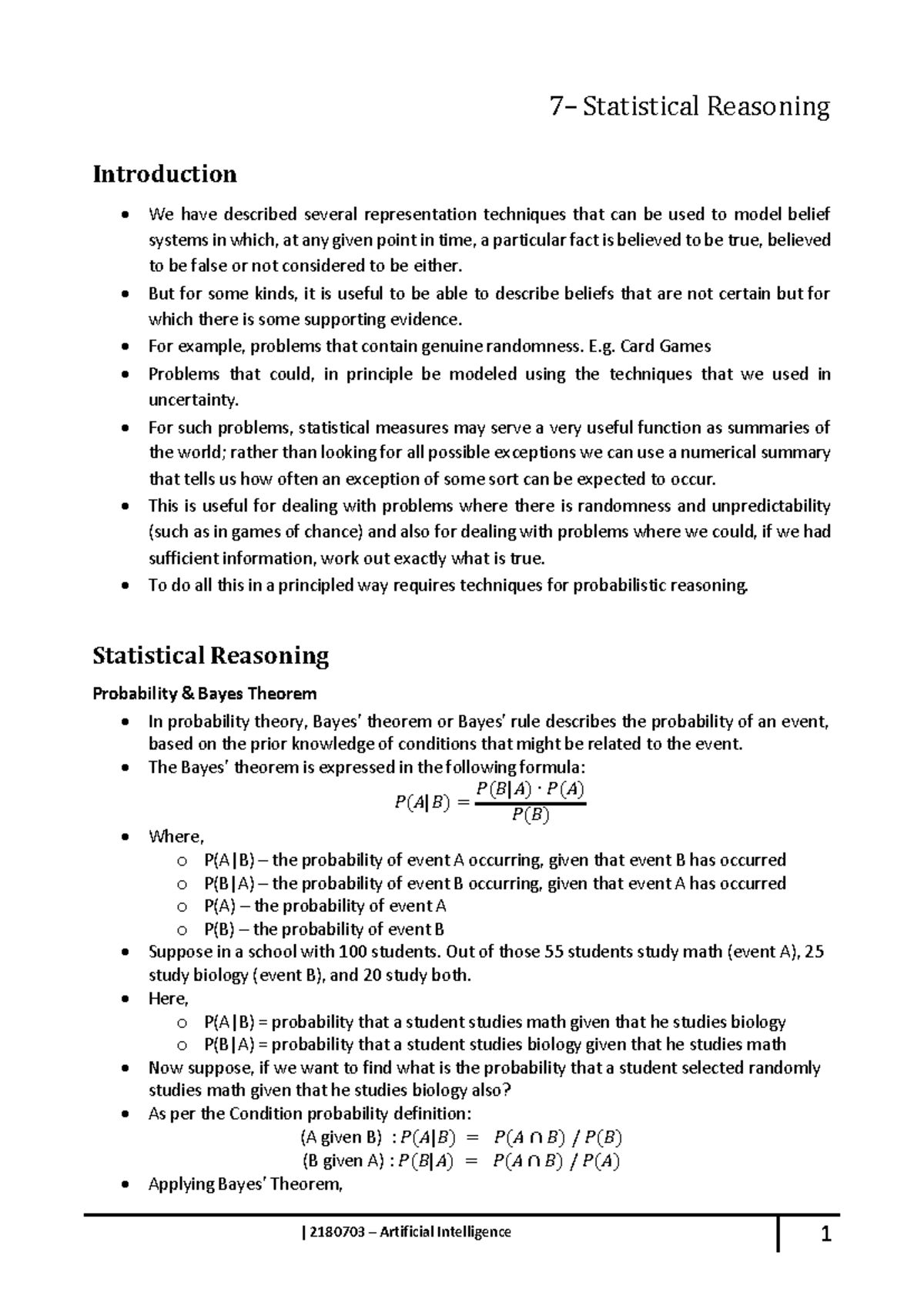 2180703 Artificial Intelligence-Notes PDF-Units-7 - Introduction We ... 2180703 Artificial Intelligence-Notes PDF-Units-7 - Introduction We ...