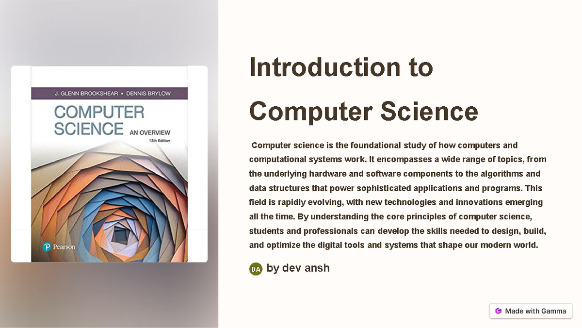 Introduction-to-Computer-Science - Introduction to Computer Science ...
