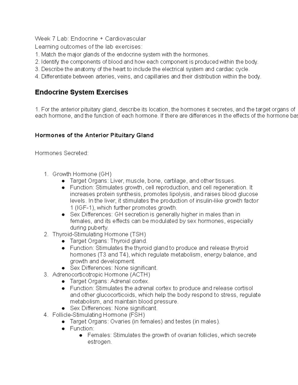Week 7 Lab Endocrine + Cardiovascular - Week 7 Lab: Endocrine ...