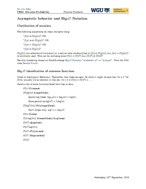 Discrete Math Cram Sheet - c960 - WGU - Studocu