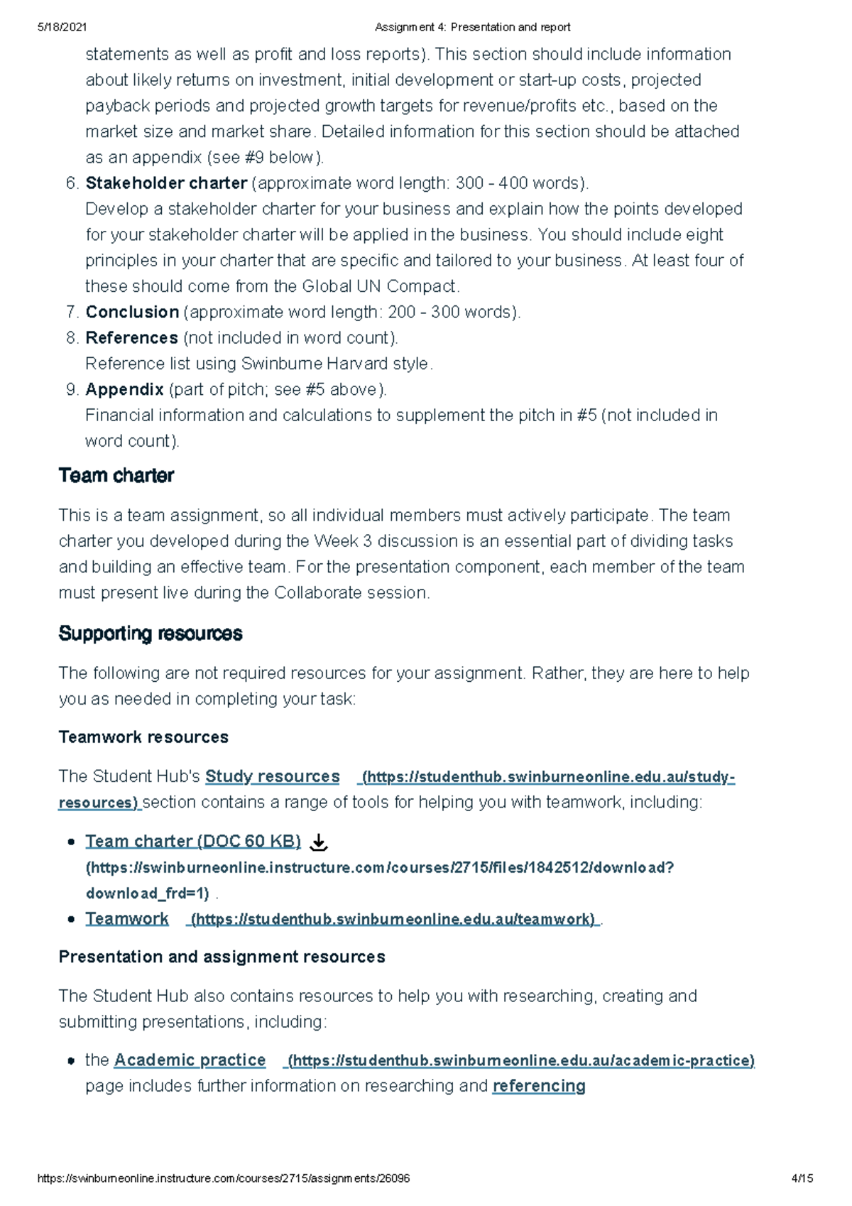 BUS30024: Advanced Innovative Business Practice Assignment 4 ...