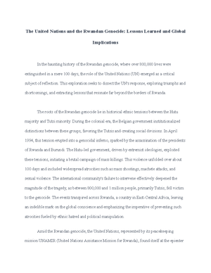 Final Mari Armenian Genocide Research Paper - Recognition of the ...