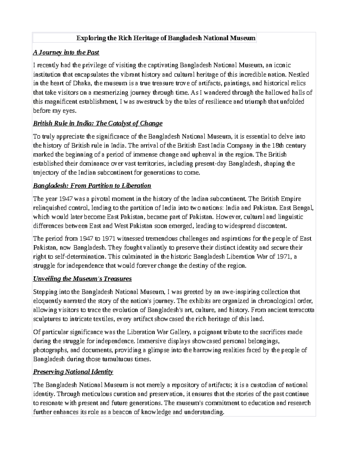 National Musume - Nestled in the heart of Dhaka, the museum is a true ...