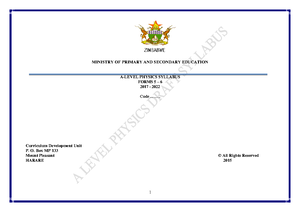 Cie a2 physics 9702 practical znotes - CIE A2-LEVEL PHYSICS// PAGE 1 OF ...