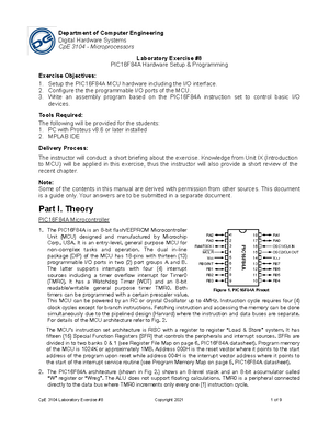 Cp E 3104 Laboratory Exercise #10 v2 - Department of Computer ...