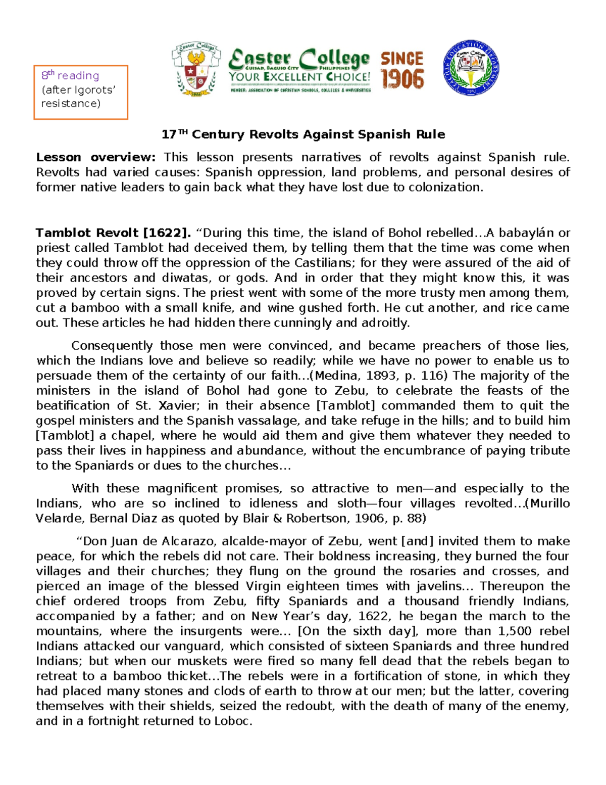 17th Century Revolts Against Spanish Rule - 17 TH Century Revolts ...