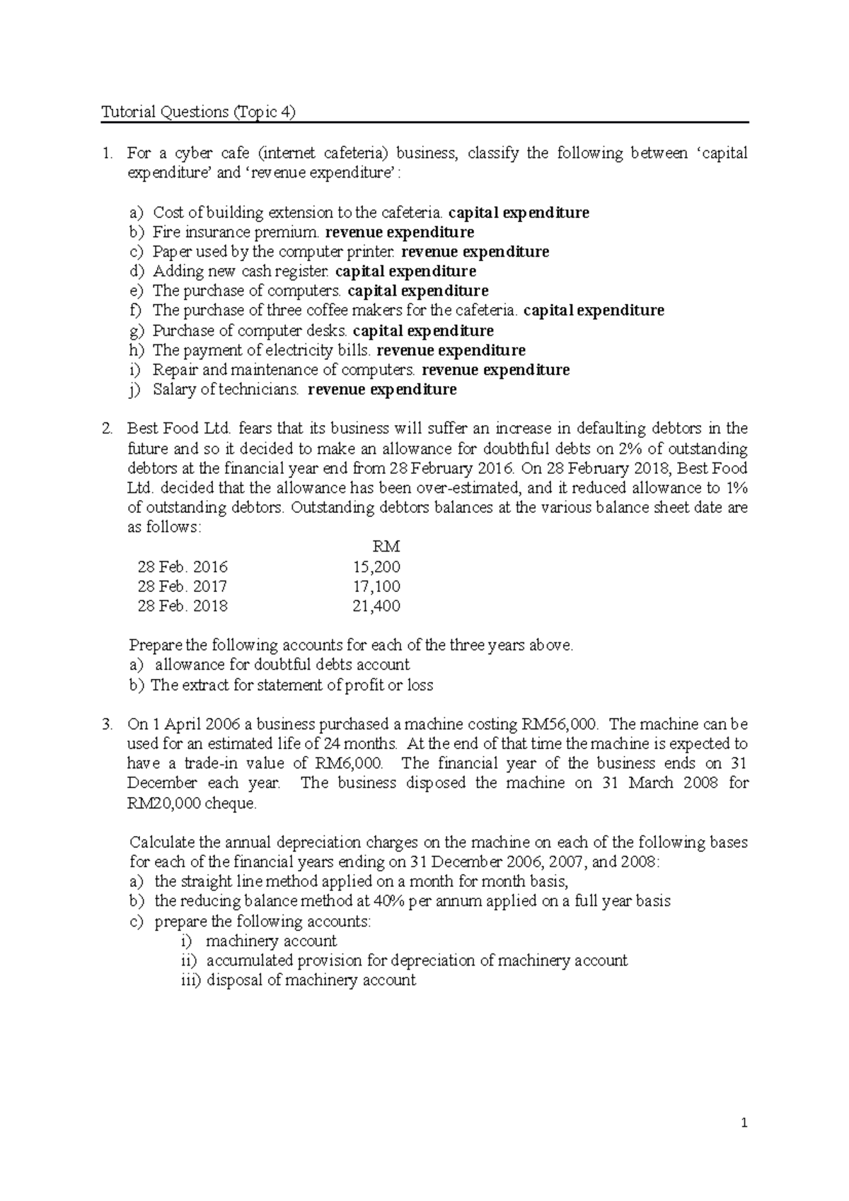 Tutorial 4 classwork exercise. Tutorial 4 classwork exercise - Tutorial ...