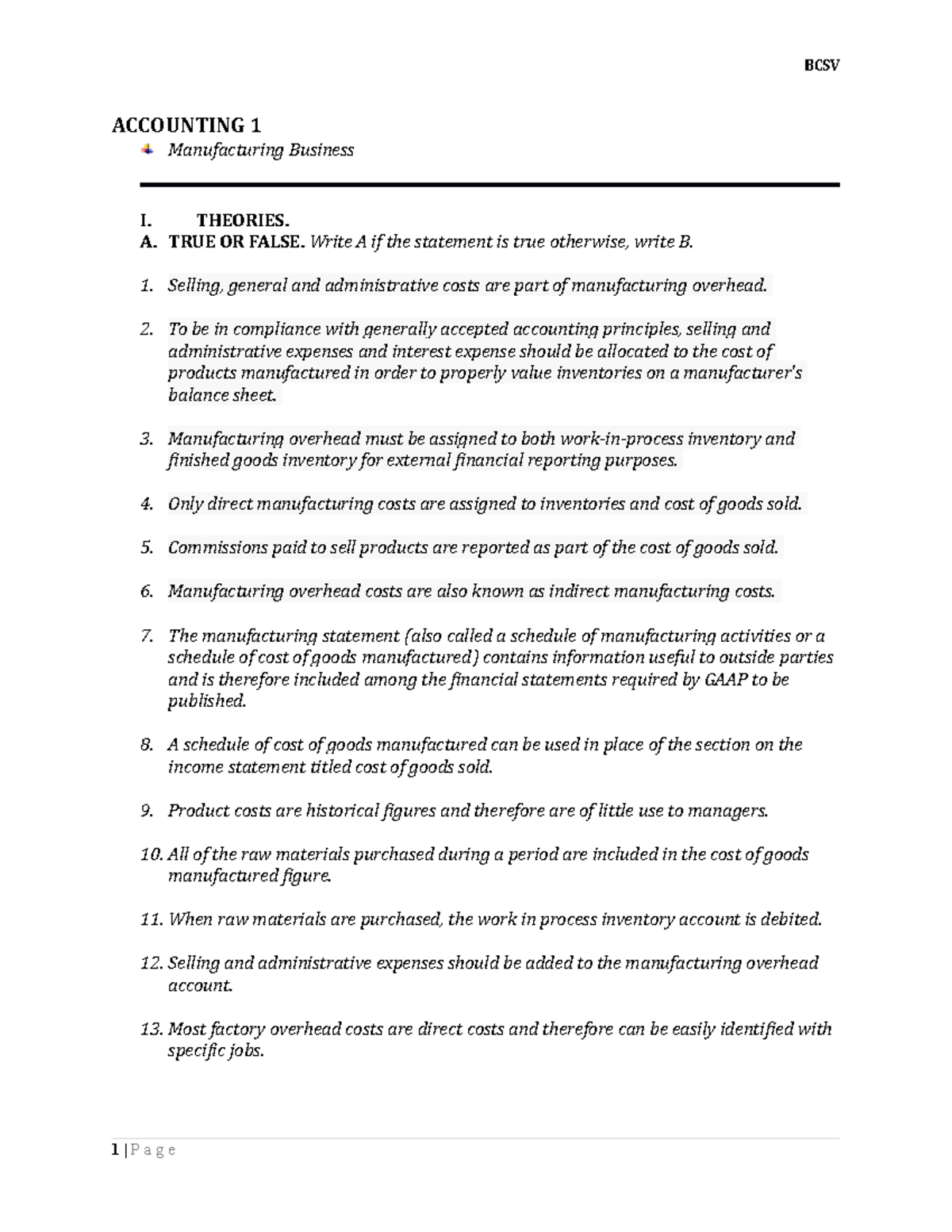 ACC 1 7 check - Financial Accounting 1 Practice Questions - ACCOUNTING ...