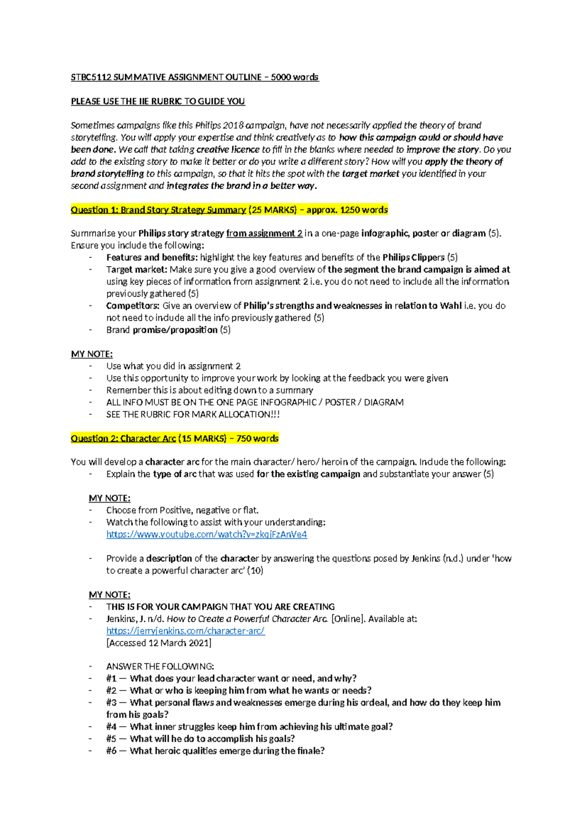 STBC5112 Summative Assignment Outline 2022 - STBC5112 SUMMATIVE ...