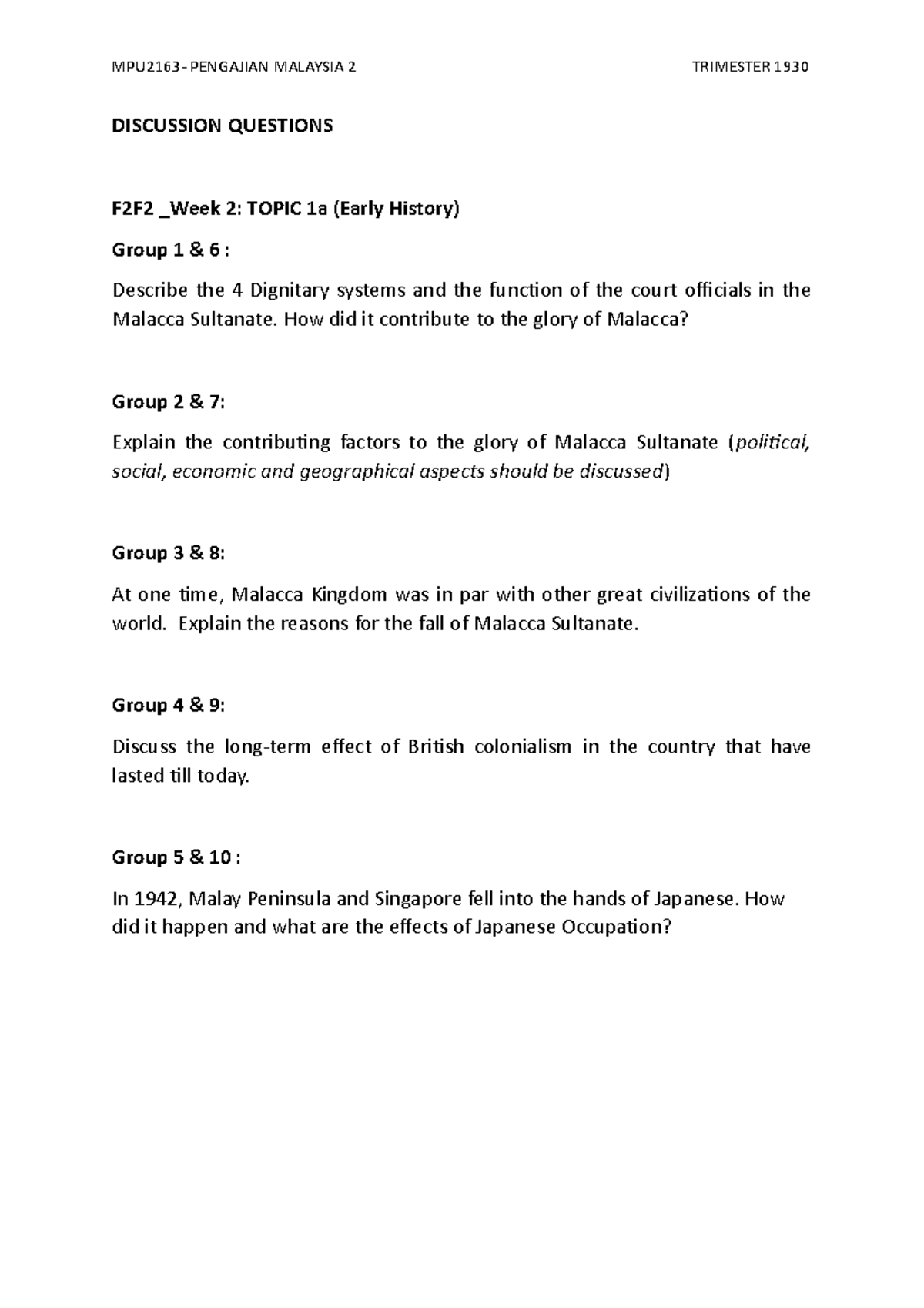 331374 Discussion Questions - DISCUSSION QUESTIONS F2F2 _Week 2: TOPIC ...
