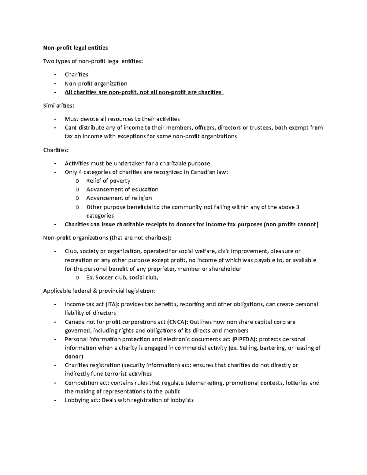 Class-3-non-profit-legal-entities - Non-profit legal entities Two types ...