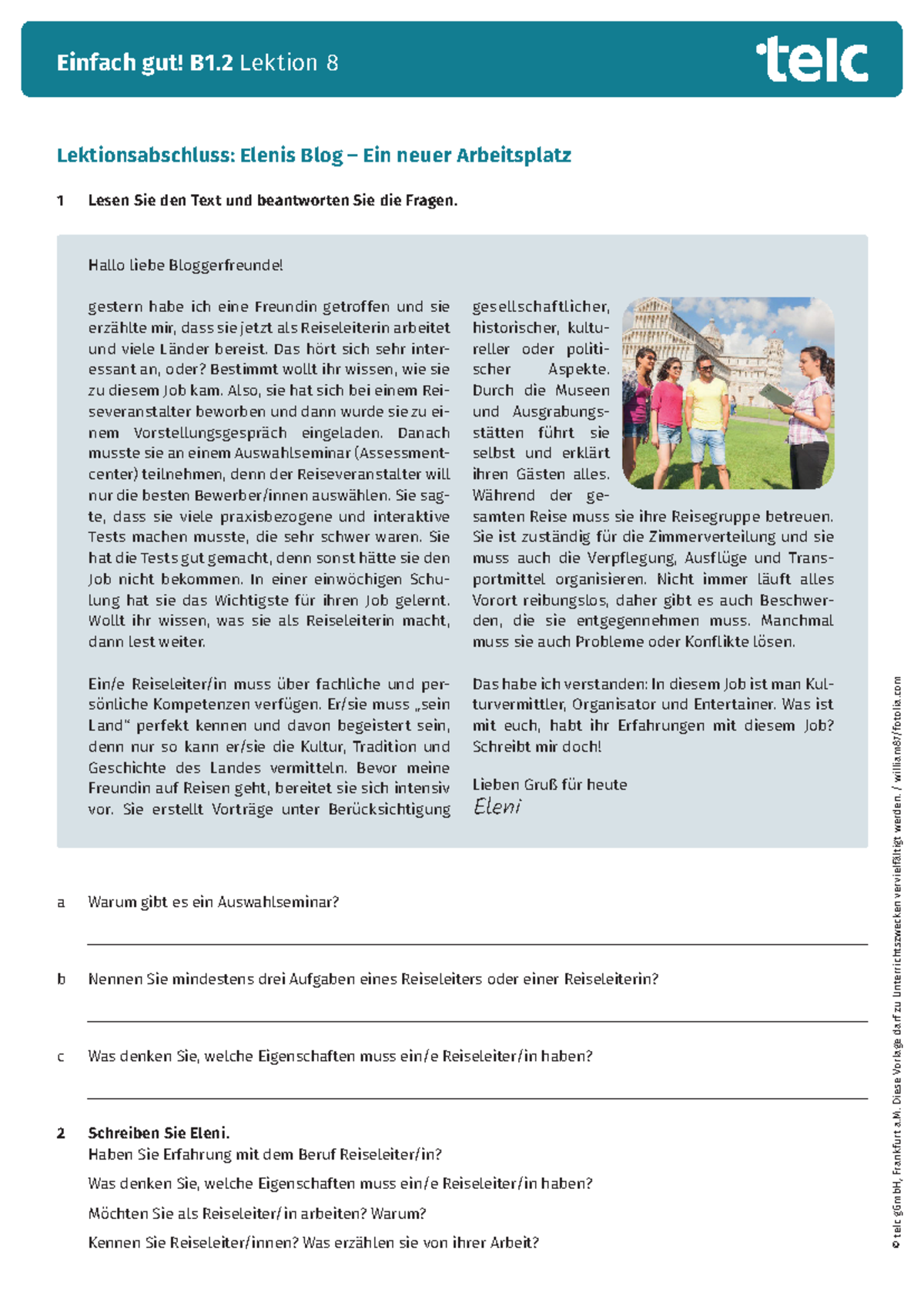 Einfach gut B1 - Telc Deutsch b1 lesen verstehen - Einfach gut! B1 ...