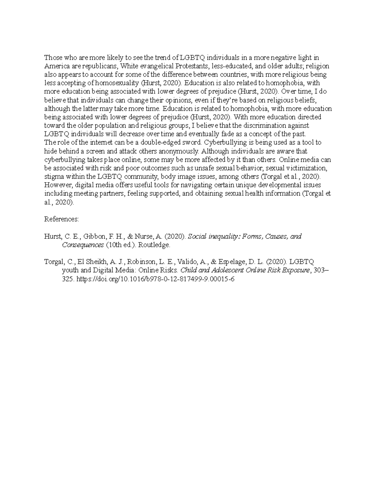 weekly Threaded Scholarly Discussion week 9 - 220 - Sociology - StuDocu