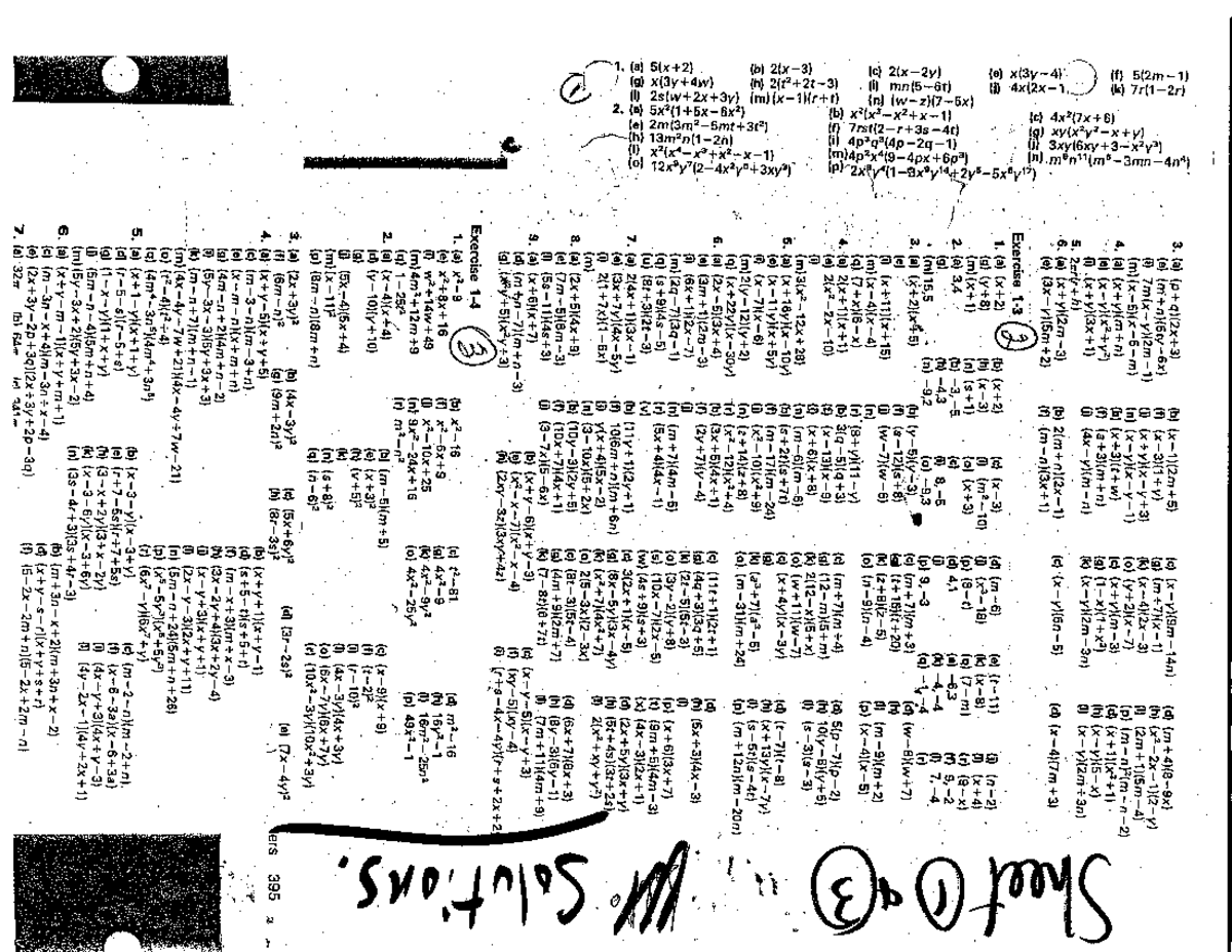 Sheet 13 - sadfasdf - 3. (a) (p+q)(2x+3) (b) (x-1)(2m+5) (c) (x-y)(9m ...