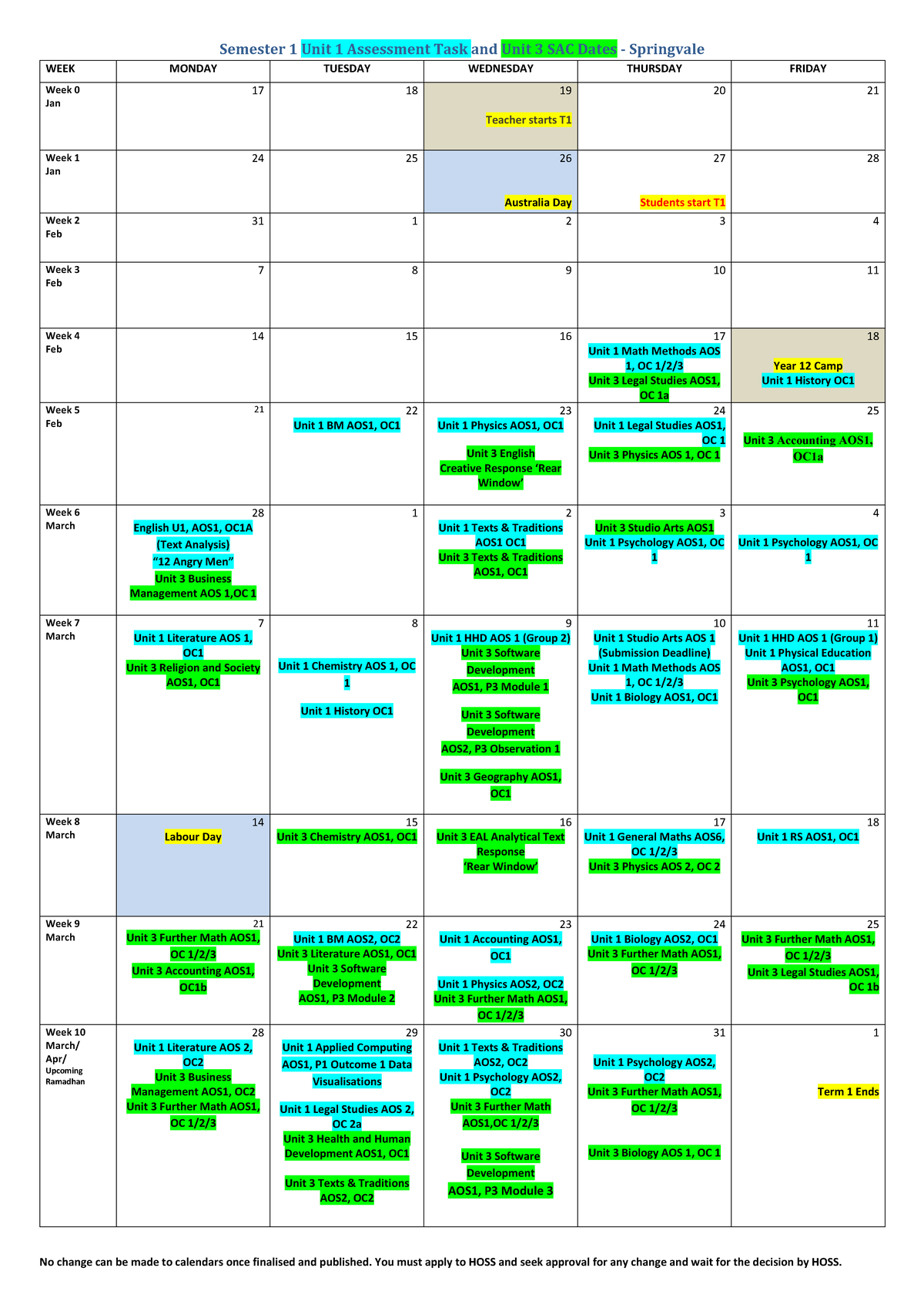 Utd Calendar Spring 2022
