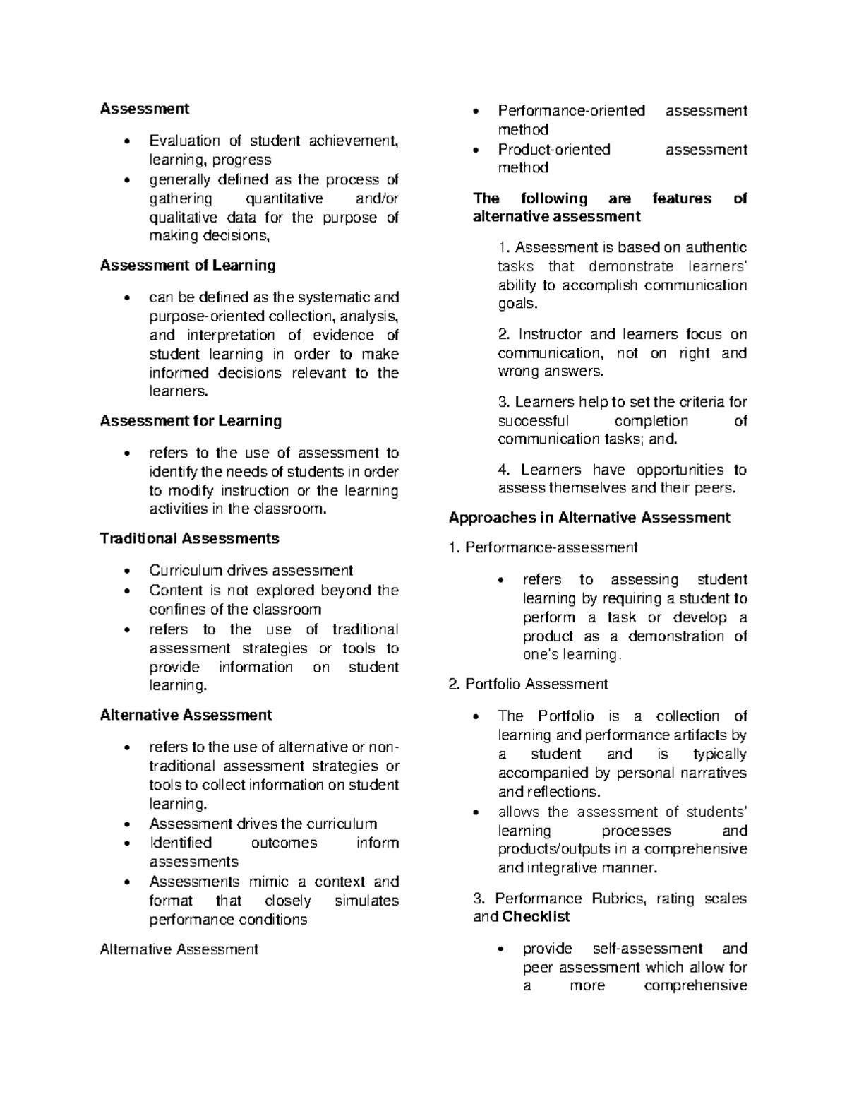 PIE-12-Reviewer - This is reviewer - Assessment Evaluation of student ...