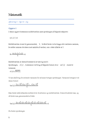 Formelsamling UM - Matematisk formelsamling Almen voksenuddannelse Niveau D Denne udgave af ...